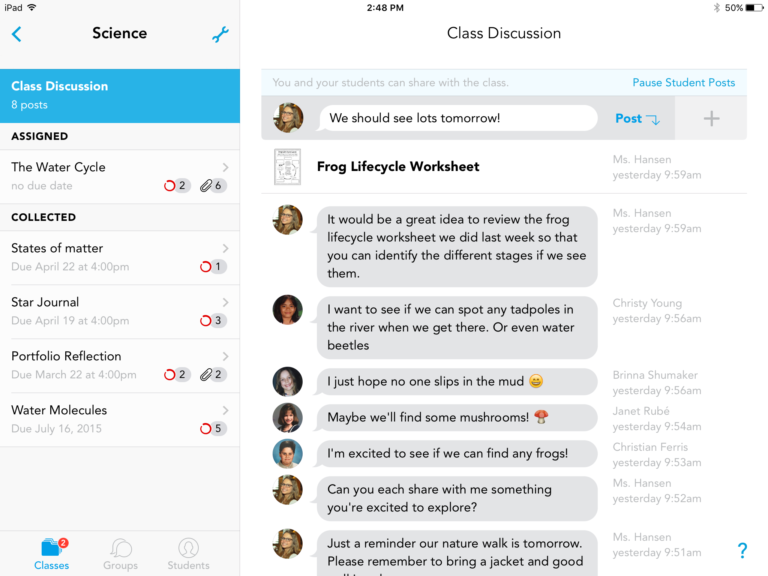 Showbie 3.1 – Brand New for Back to School! – Showbie